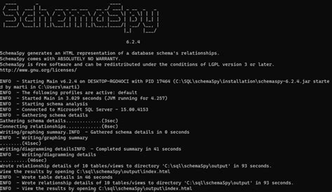 Install Schemaspy To Document A Sql Server Database New Row