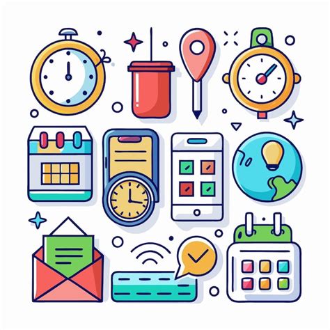 Time Management Scheduling Tools Apps For Efficiency Premium Ai Generated Vector