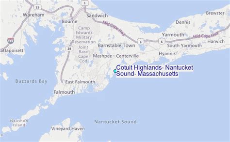 Cotuit Highlands Nantucket Sound Massachusetts Tide Station Location