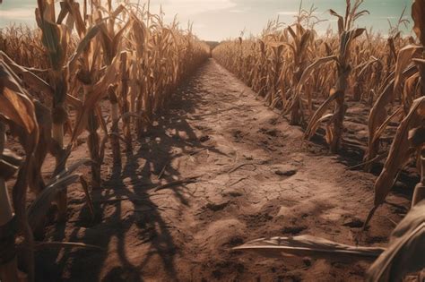 Premium Ai Image Drought Lack Or Absence Of Precipitation Over A Long Period Of Time With