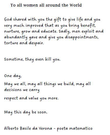 Alberto Basile Da Verona Phd Gaicd On Linkedin To All Women All Around The World