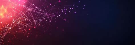 Futuristic Digital Network Visualization With Glowing Nodes And Lines Representing Data