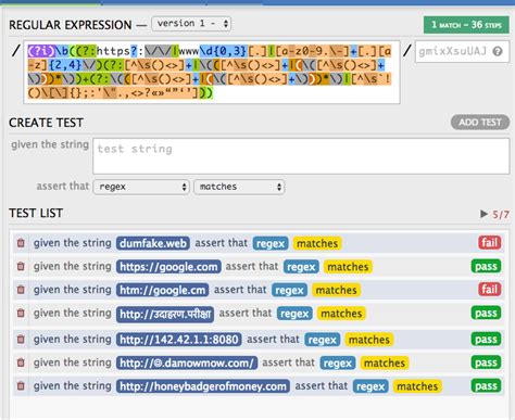 Php Regex Unit Test Passes But Doesnt Appear To Work Properly Actually Trying To Use It