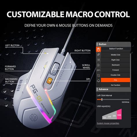 Inphic Pg1 Gaming Mouse Wired Mouse Rgb Mouse For Gaming Inphic Electronics Co Ltd