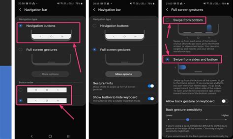 How To Switch Or Tweak The Gesture Navigation Mode On A Samsung Android 10