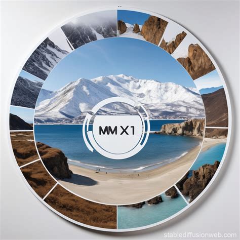 Circular Canvas With Dates And Center Number Stable Diffusion Online