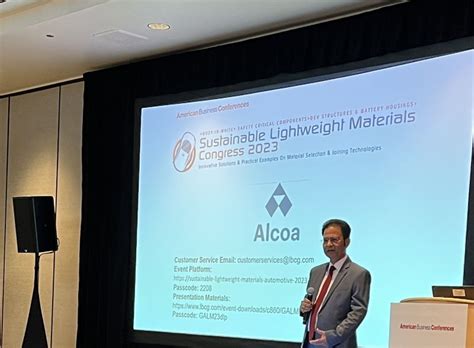 Kaushlendra Singh On Linkedin Speaking At The Sustainable Lightweight Materials Congress 2023