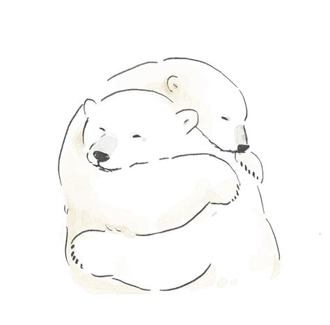 Cute Polar Bear Drawing