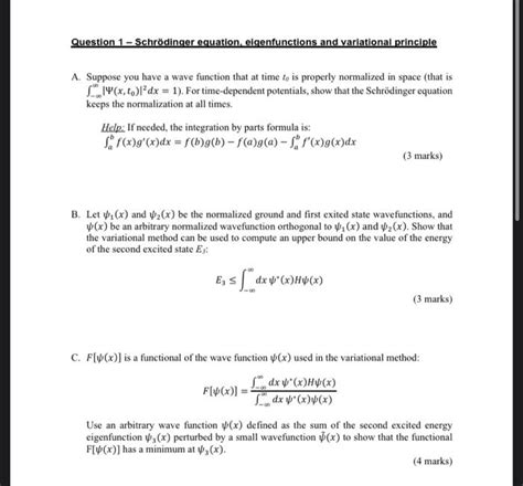 Solved A Suppose you have a wave function that at time tθ Chegg