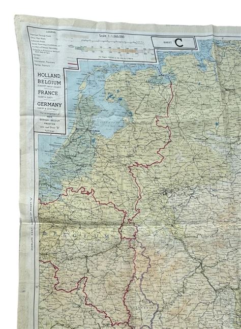Imcs Militaria British Us Ww2 Silk Escape Map
