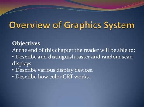 overview of graphics system