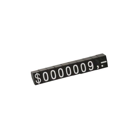 Jewelry Pricing Block Set With White Numbers