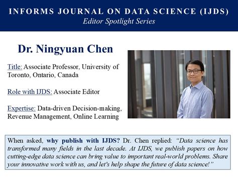 Datascience Orms Informs Journal On Data Science