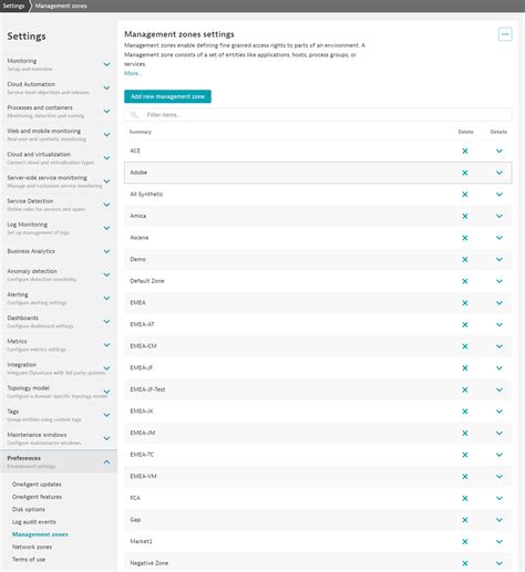 Set Up Management Zones Dynatrace Docs