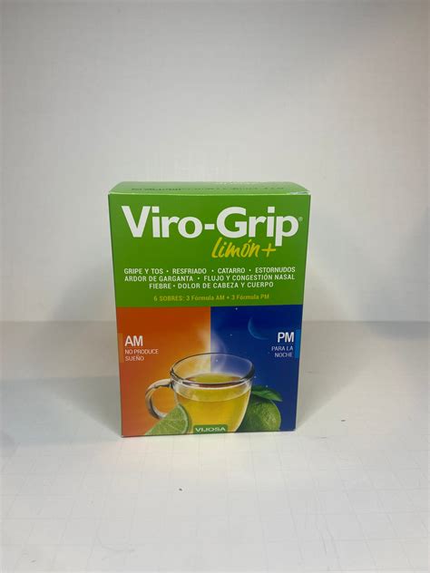 Viro Grip Ampm Tea 6 Pouches Latin Beauty Product Llc