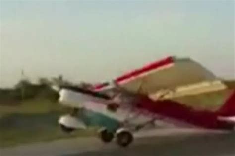 Plane Crashes Head On Into Truck After Bizarre Attempt To Take Off On