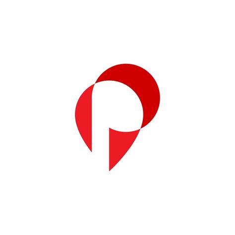 Premium Vector Initial Letter P Pin Point Logo Design Element