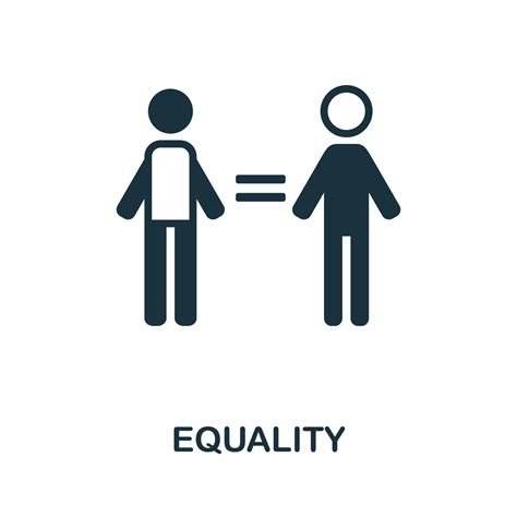 Equality Icon Monochrome Simple Element From Civil Rights Collection Creative Equality Icon