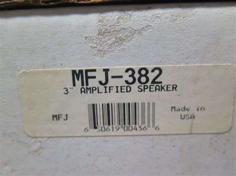 Multiple Mfj 382 Amplified Speakers Paddle Keyers Two Way Radio Speakers Code Warrior Etc