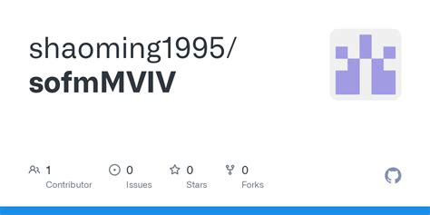 Github Shaoming1995sofmmviv
