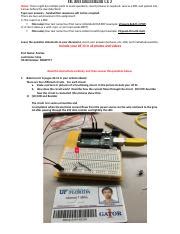 Study Guide EEL 3003 Arduino Builds 1 2 Course Hero