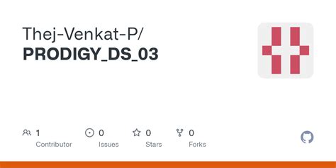 Github Thej Venkat Pprodigyds03