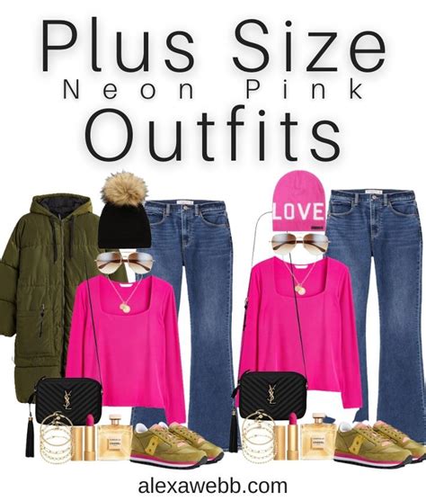 Plus Size Neon Pink Outfit Alexa Webb