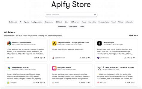 What Is Apify Store And How To Use Apify Actors