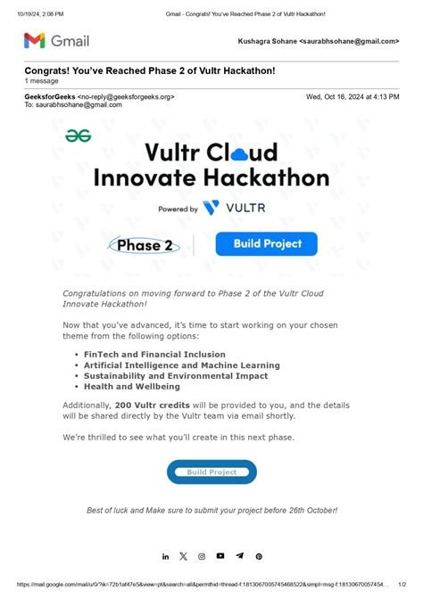 Kushagra Sohane On Linkedin Vultrcloud Hackathon Innovation Ai Sustainability Fintech
