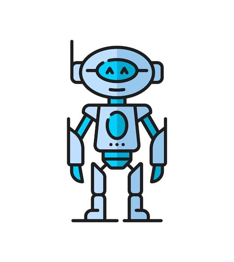Premium Vector Robot Futuristic Droid Virtual Bot Line Icon