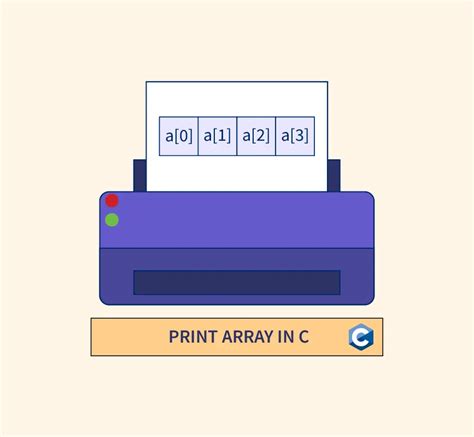 C Program Print The Array Value Computer Notes