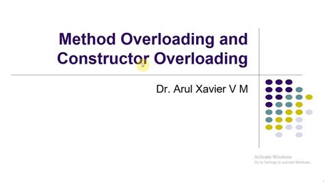 Method And Constructor Overloading In Java Youtube