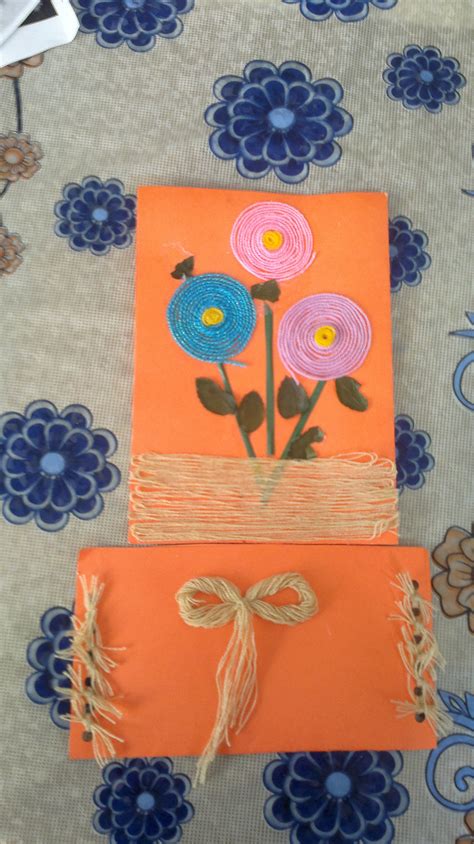 کاردستی کارت پستال دانش آموزان پایه ششم94 93 دبستان نیک پرورگرمدره