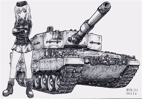 Nspa Spa Jcs Itsumi Erika Leopard 2 Girls Und Panzer Ballpoint