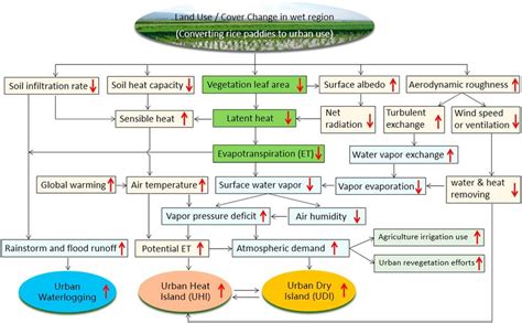 A Conceptual Model Illustrating The Potential Climatic And