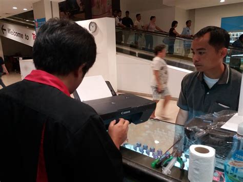 ซ่อมเครื่องปริ้น เปลี่ยนหัวพิมพ์ Cannon ดูดสีเข้าตลับ Epson แช่น้ำยาล้างหัวพิมพ์ เครื่องปริ้นมี