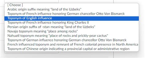 Solved [choose ] Arabic Origin Suffix Meaning Land Of The
