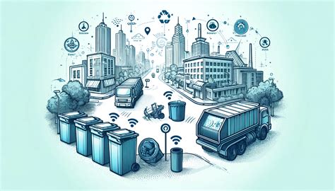 IoT And Smart Waste Management Solutions Artificial Paintings