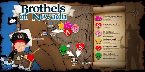 Nevada Brothel Map Nevada Brothels Nevada Brothel