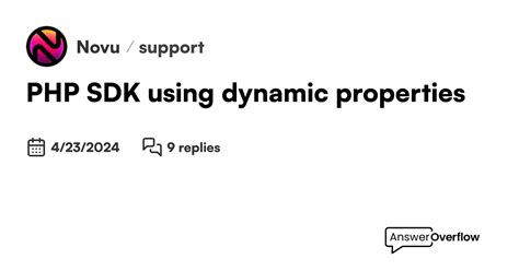 Php Sdk Using Dynamic Properties Novu