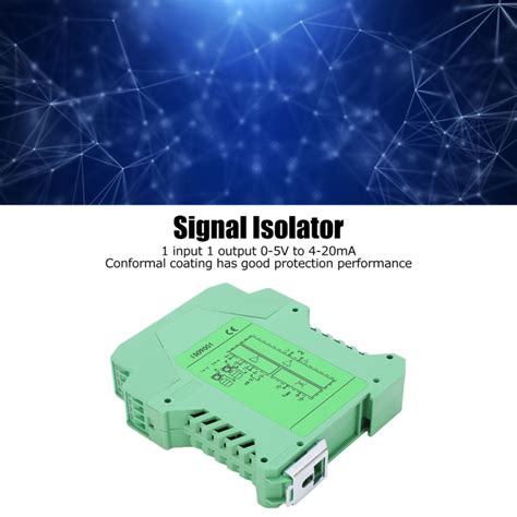 Signal Isolator Dc 1 In 1 Out Current Voltage Transmitter Rail Mount 0