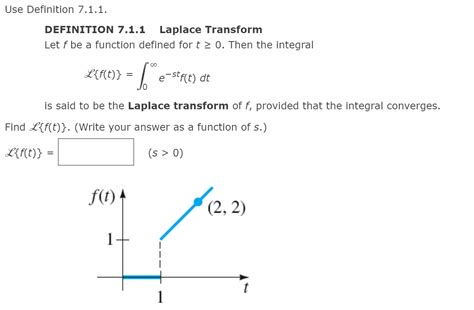 Solved Use Definition 7 1 1 Definition 7 1 1