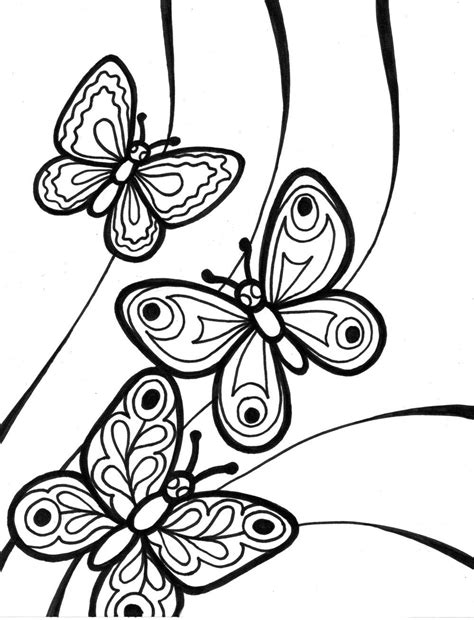 Dibujos De Mariposas Para Colorear