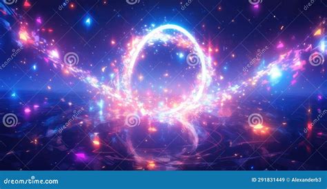 Quantum Correlation In Particle Physics 3d Illustration Of Quantum