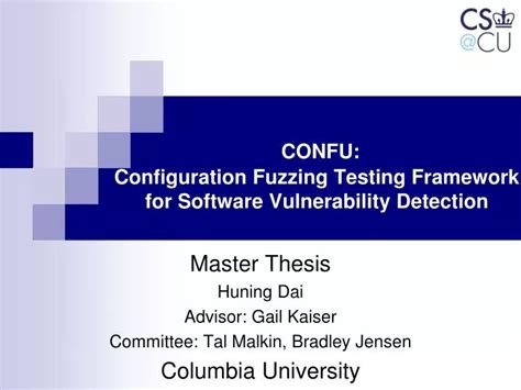 Ppt Confu Configuration Fuzzing Testing Framework For Software
