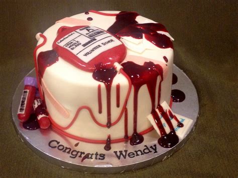 Phlebotomy Graduation Cake
