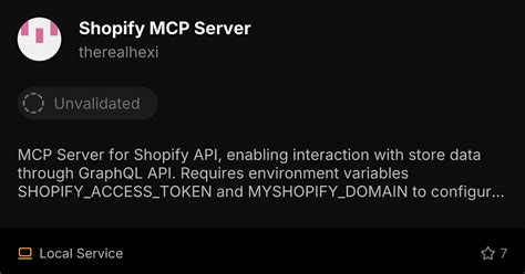 Servidor Mcp De Shopify Mcp Servers · Lobehub