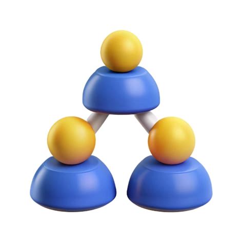 Premium Vector 3d Abstract Structure Of Connected Circles