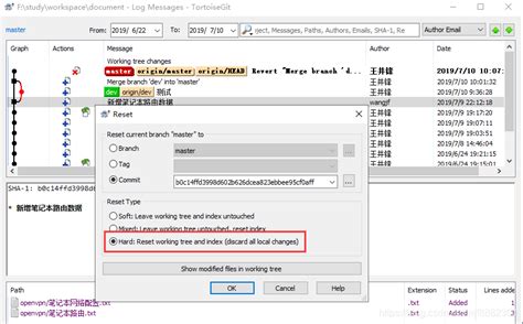 Git撤销远程mergetortoisegit 撤销合并 Csdn博客