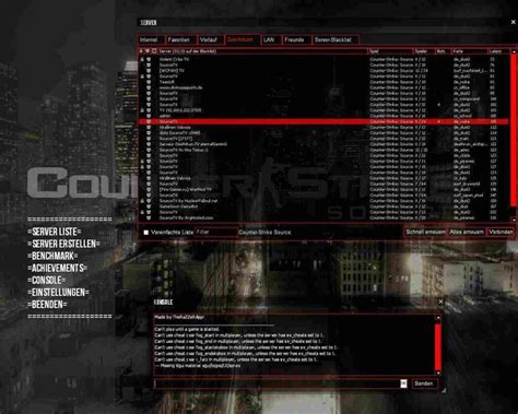 A Red Touched Gui For Cs Source Gui Gaming